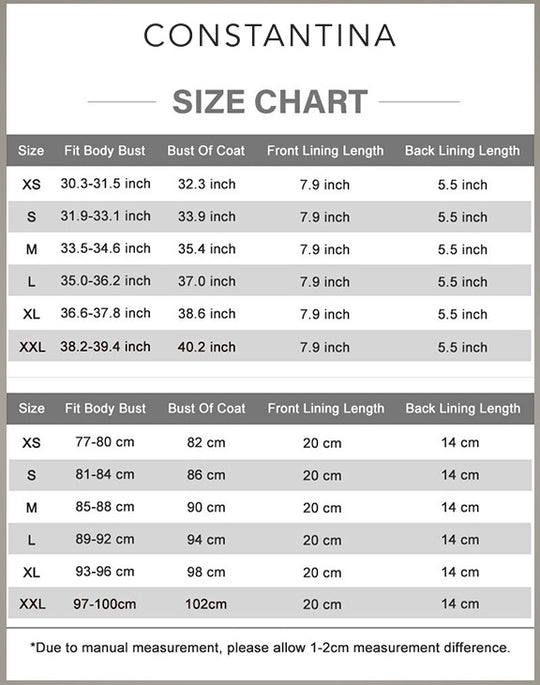 Ailes Size Chart – Constantina
